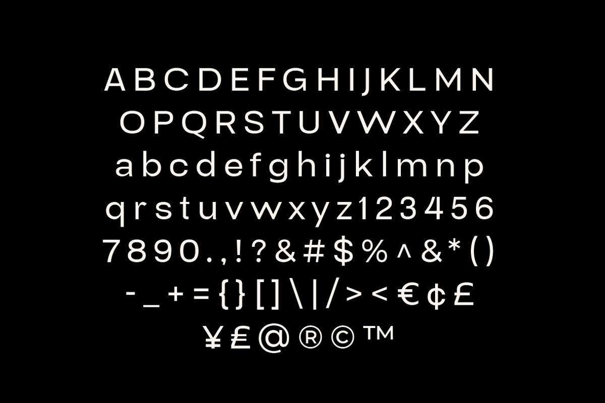 Sraben Grotesk font family