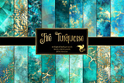 Fire Turquoise Textures, a Texture Graphic by Digital Curio