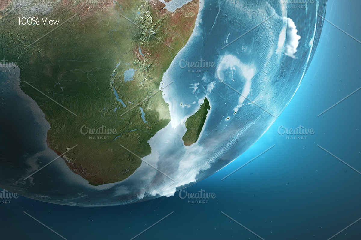 3D Planet Earth World for Photoshop, an Action Add-On by Giallo