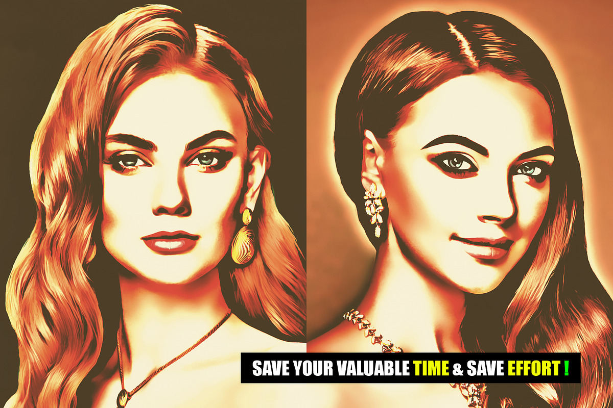 Luster Paint Photoshop Action, an Action Add-On by DesignCave