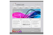Gray Website Template, a Templates & Theme by Sunny