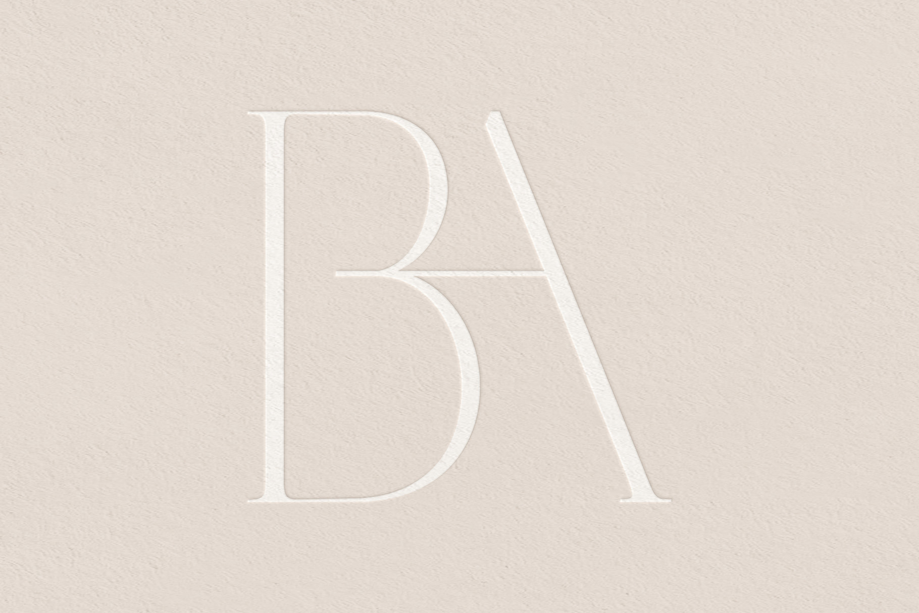 BA monogram logo, a Branding & Logo Template by LINKED LETTERS STUDIO