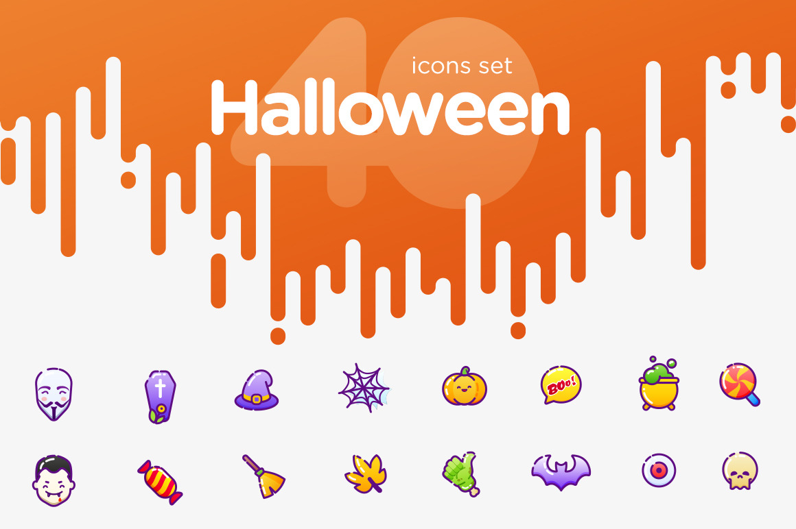 40 Halloween icons, an Icon by kavoon