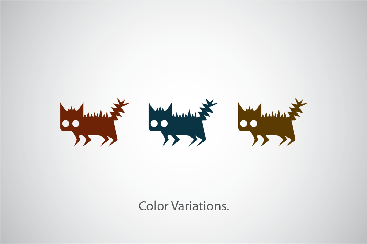 Scared Cat Logo Template, a Branding & Logo Template by Heavtryq Design ...