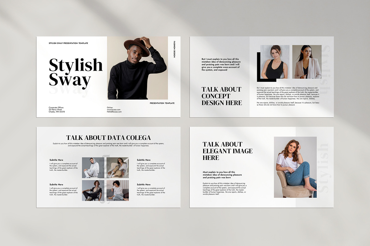 Stylish Sway Presentation Template, a Presentation Template by ...
