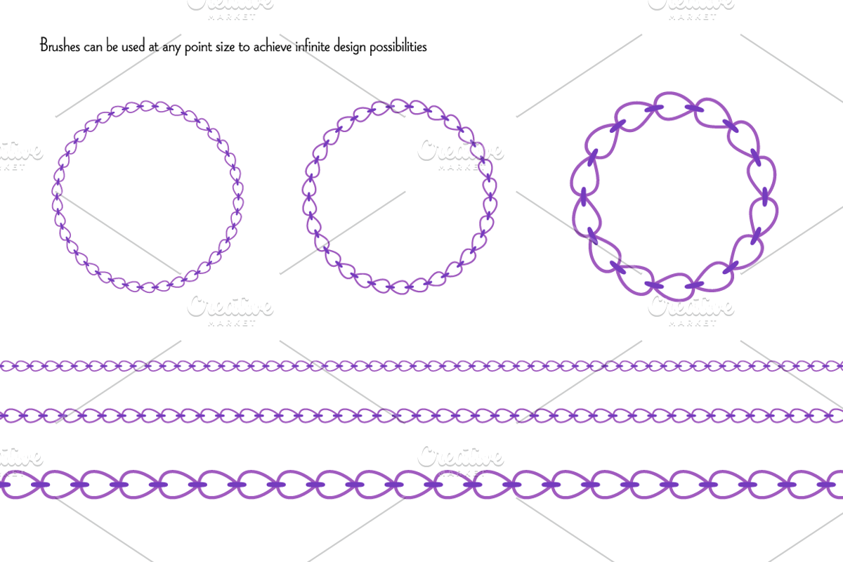 Embroidery Stitch Circle Frames, a Pattern Graphic by Melissa Held Designs