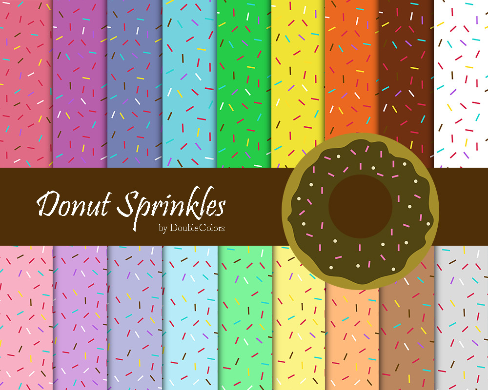 Donut Sprinkles, a Pattern Graphic by DoubleColors