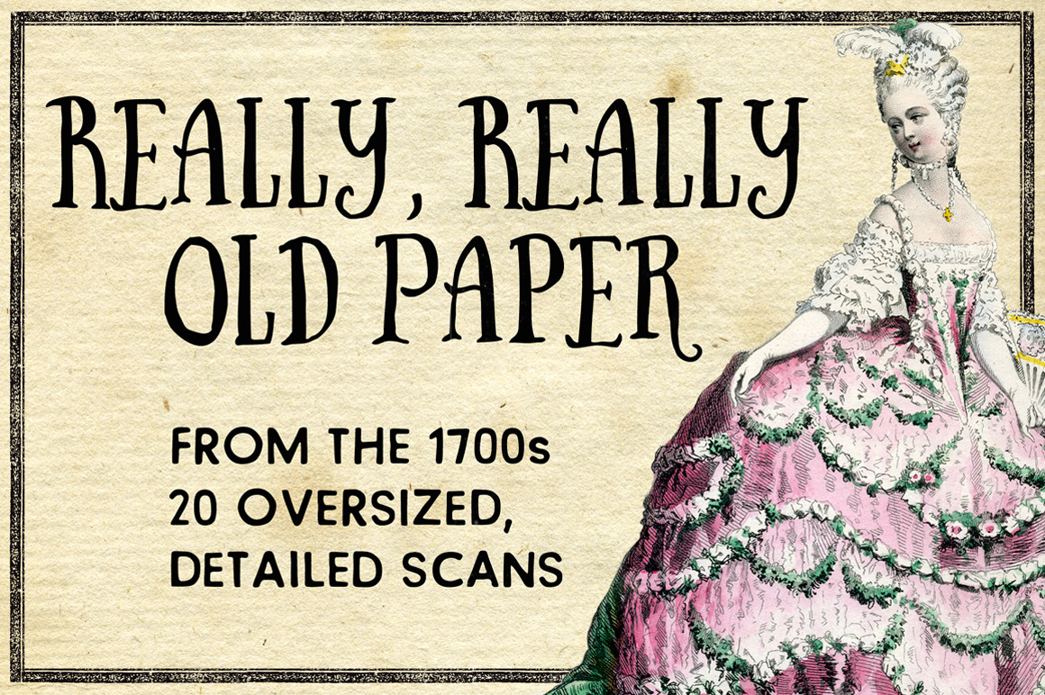 1700s Vintage Paper Pack, a Texture Graphic by Piddix Archives ...