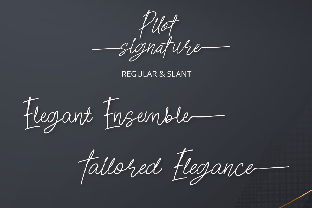 Pilot Signature Font, a Script Font by Attype | Creative Market