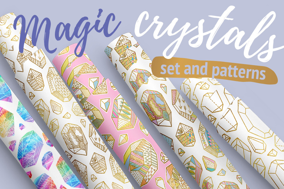 Magic crystals, a Pattern Graphic by PenguinHouse