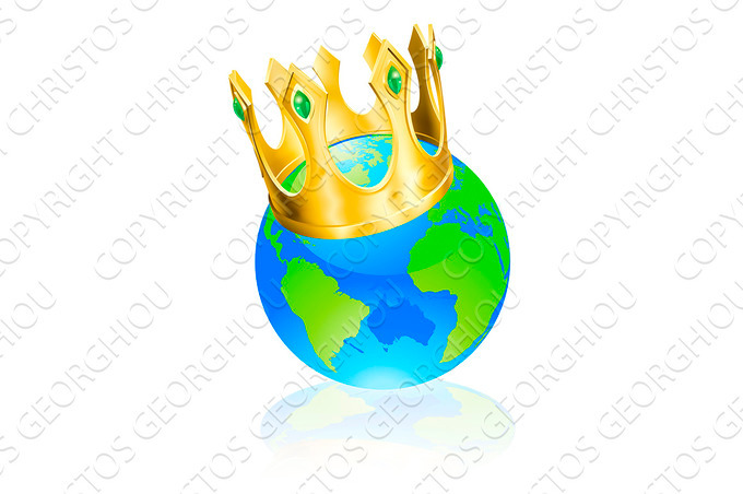 King of the world concept, an Illustration by Christos Georghiou