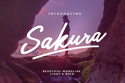 Sakura Font Set, a Script Font by ShowUp! Studio