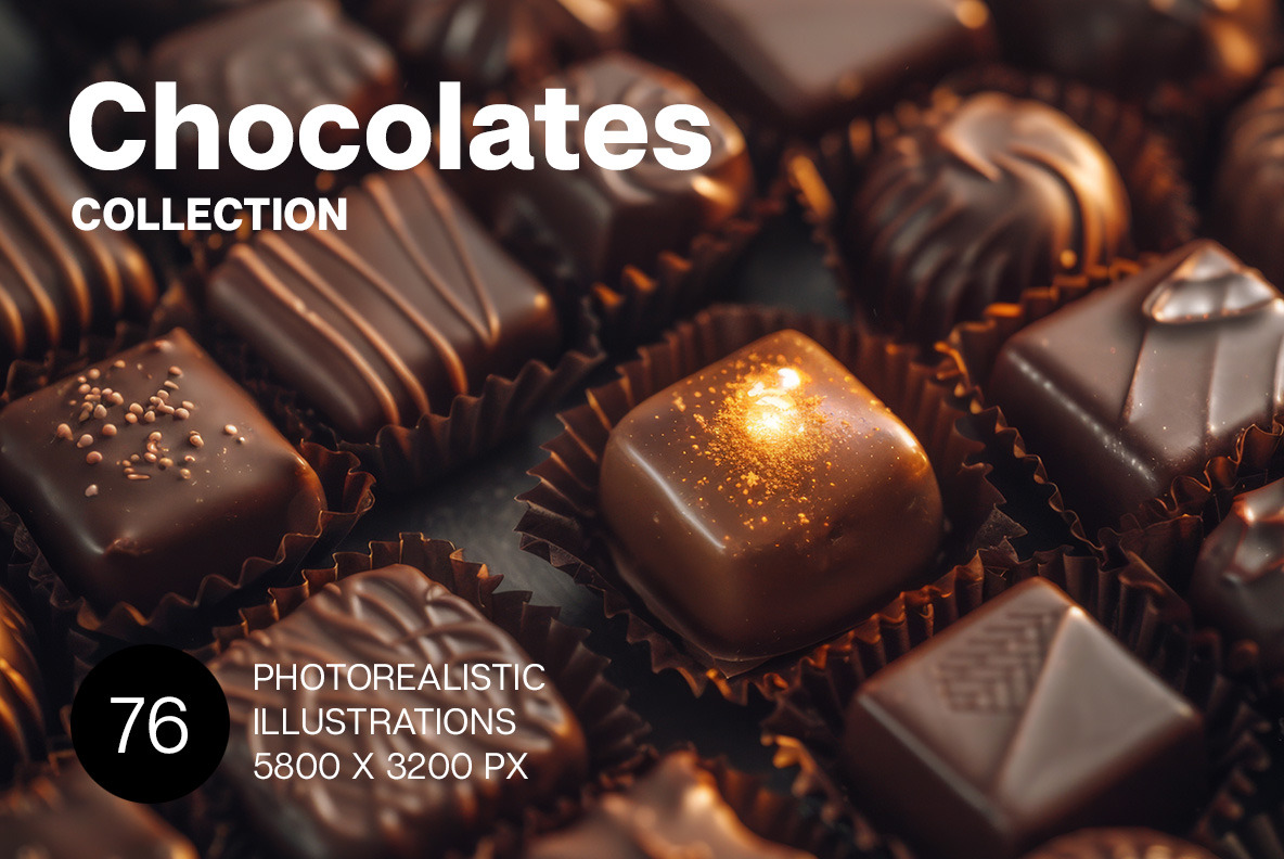Chocolates. Collection, a Food Illustration by Handmadefont