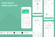 Stock Market Mobile App UI Kit, an UI Kit Template by Betush