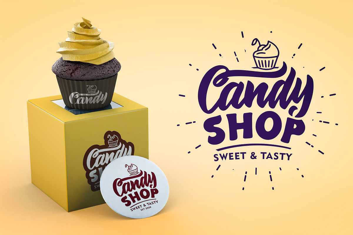 Sweet logos set, a Branding & Logo Template by Lettering_Logo ...