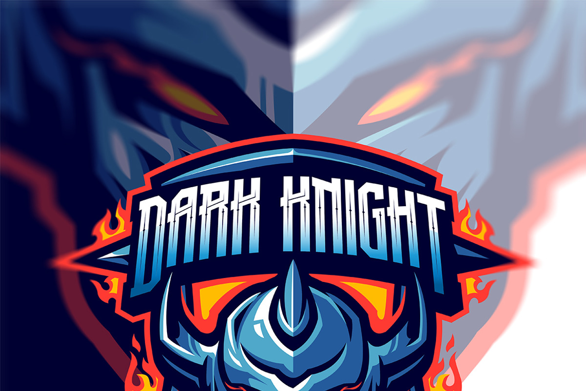 Dark knight Mascot Logo, a Branding & Logo Template by GRVS Studio