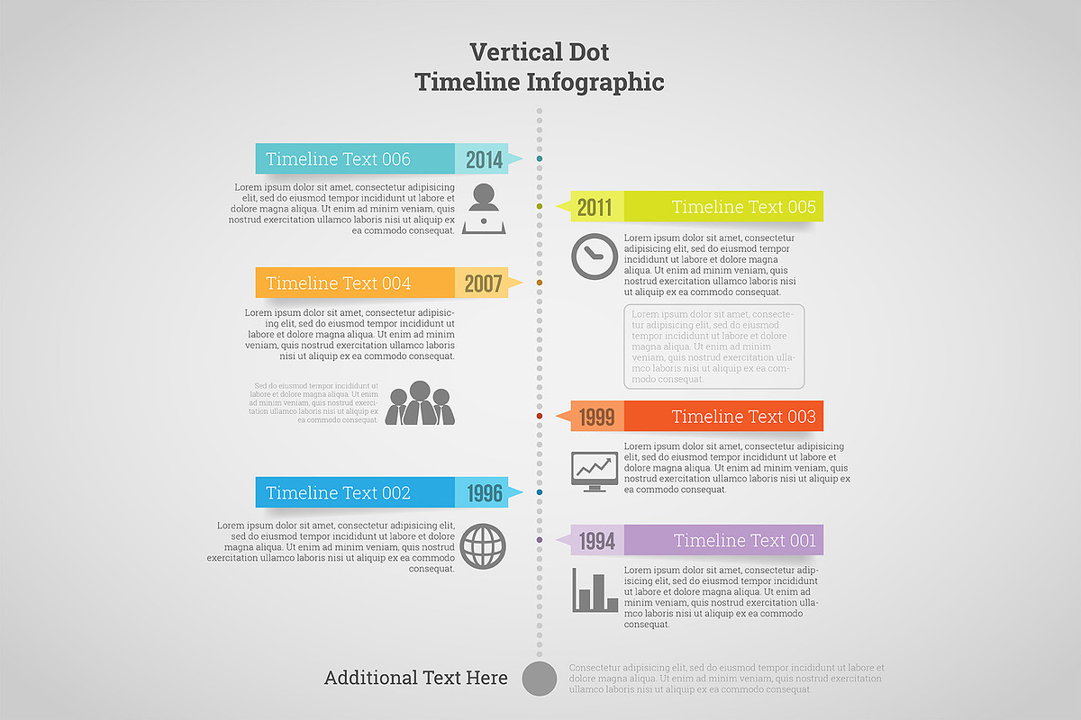 Vertical Dot Timeline Infographic, a Templates & Theme by h.utomo