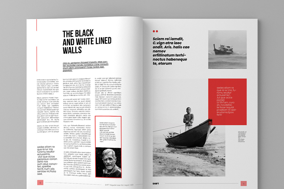 Shift - Magazine Template, a Magazine Template by inspirasign ...