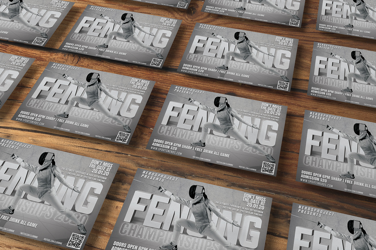 Fencing Flyer, a Flyer Template by Design Addict