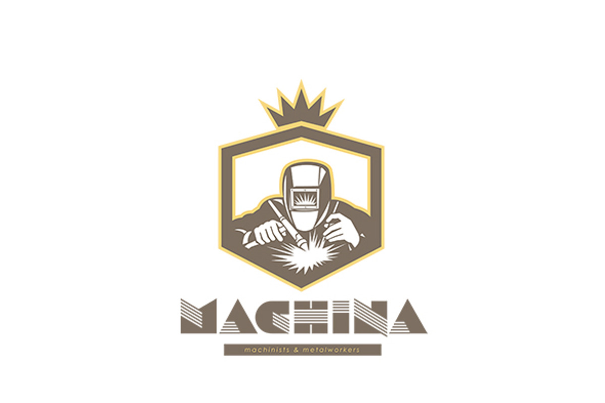 Machina Machinist and Metalworks Log, a Branding & Logo Template by ...
