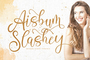 Aisbum Slashey - Modern Script Font, a Script Font by StringLabs
