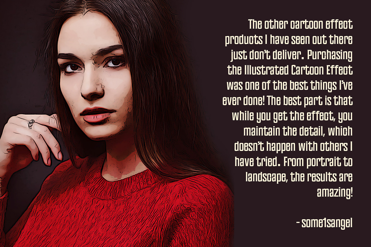 Easy Cartoon Illustration Effect, an Action Add-On by Dene Studios