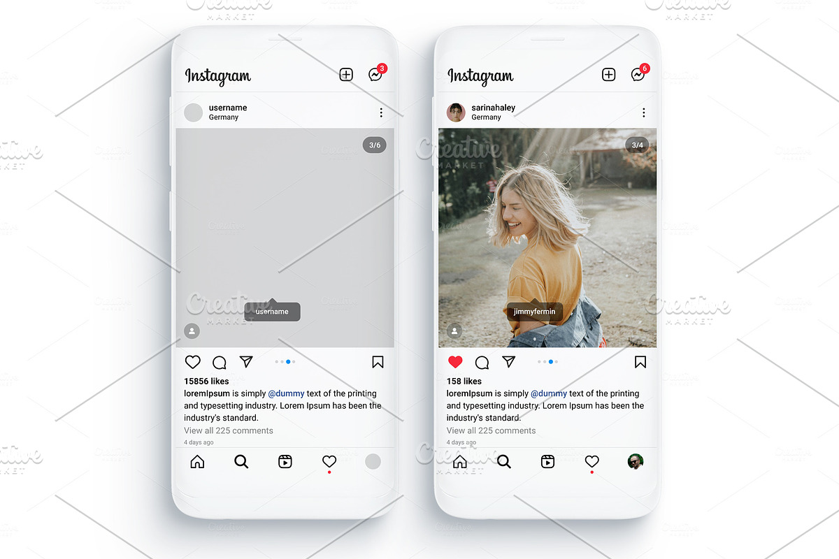 Instagram Ad Template Mockup | Creative Market