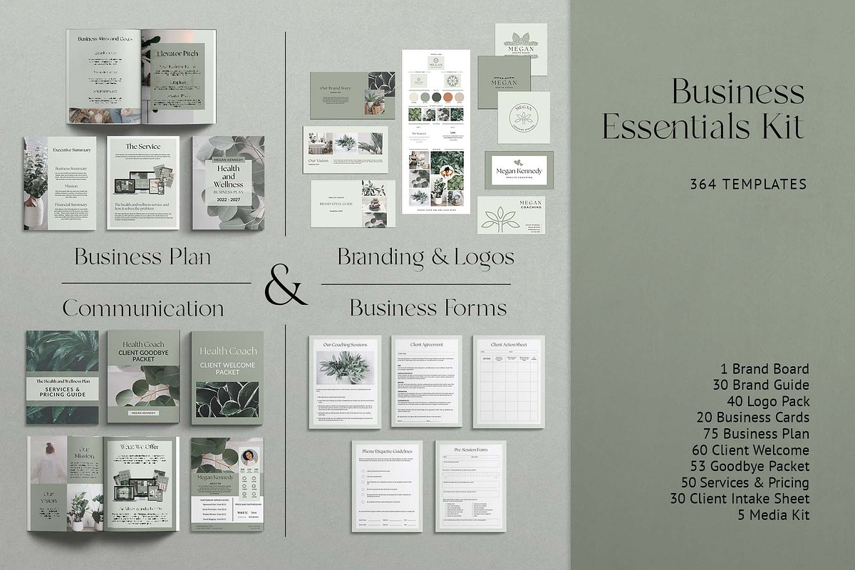 Health & Wellness Coach Canva Template