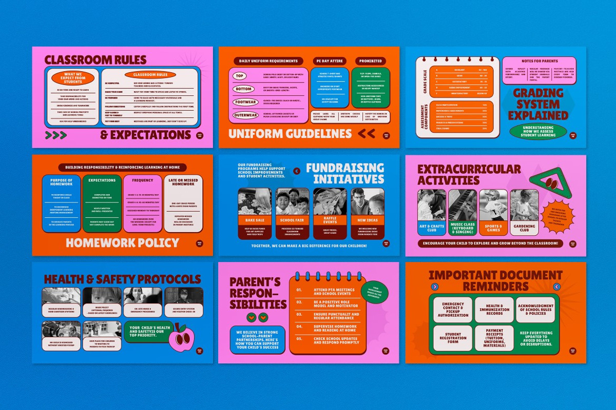 PTA Event Google Slides, a Presentation Template by graphicook