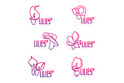 Elegant lilies logo template, a Decorative Illustration by Handy Trendy