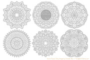 Grey Doilies Clipart & Vectors, an Illustration by Amanda Ilkov