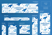 Christmas Web Banner Bundle, a Poster Template by Amber Graphics ...