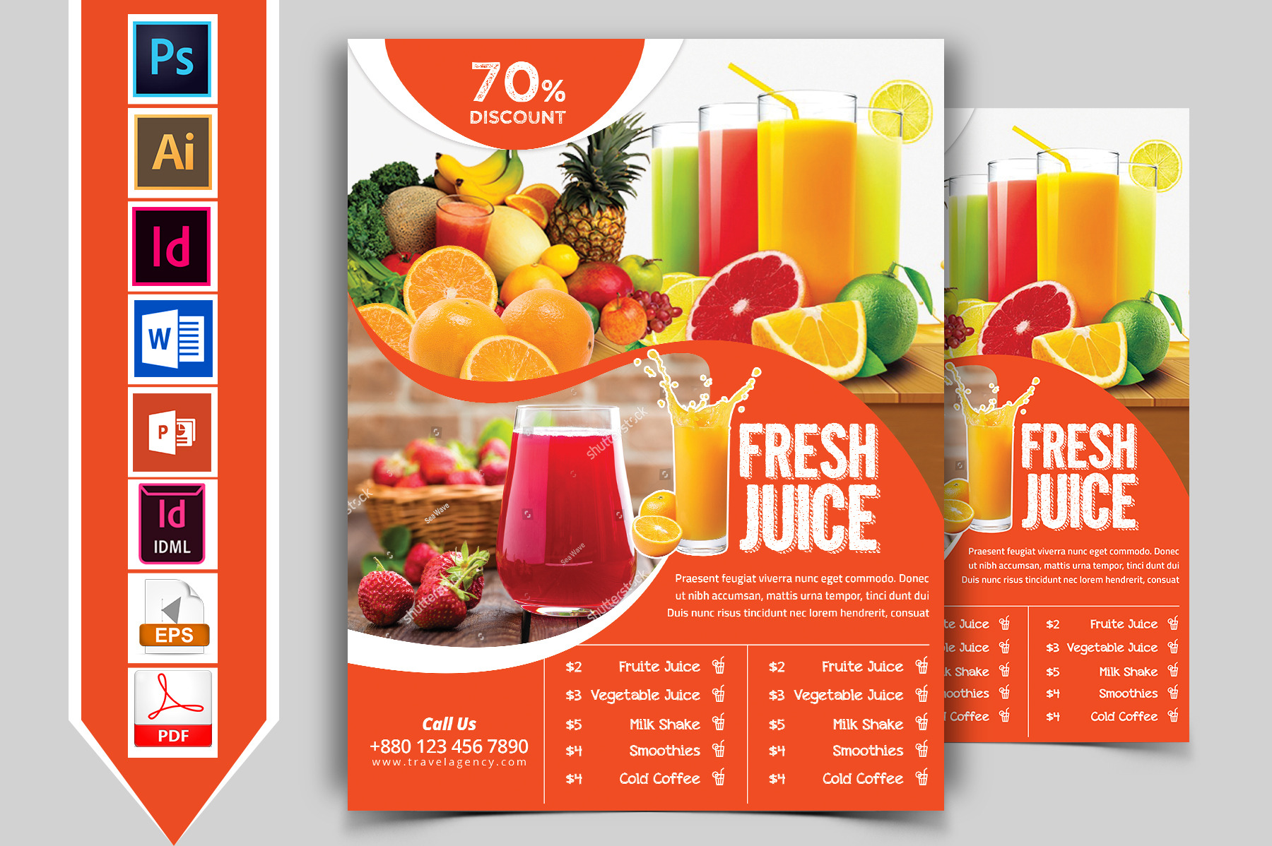 Fruit Juice Menu Flyer Vol-03, a Flyer Template by Imagine Design Studio
