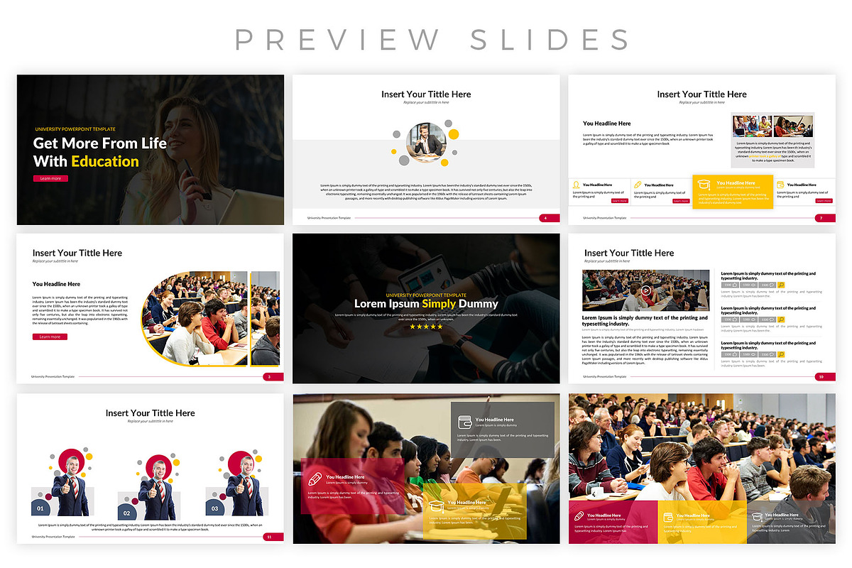 University Presentation Template, a Presentation Template by Digitcase ...