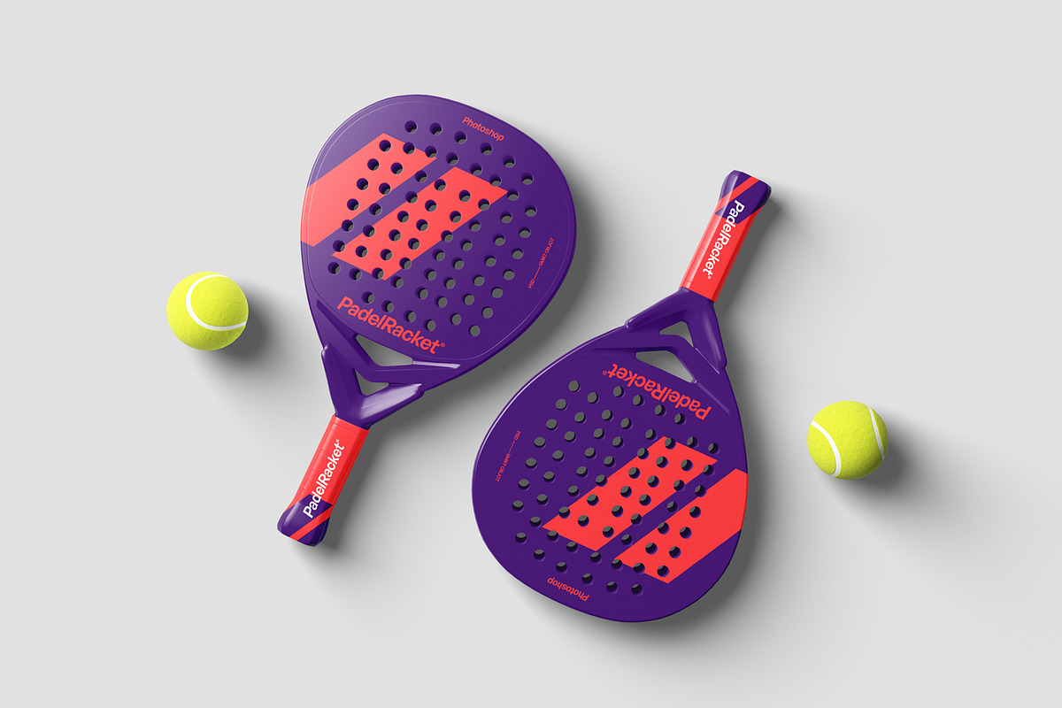 Padel Racket Mockups, a Product Mockup by artimasa