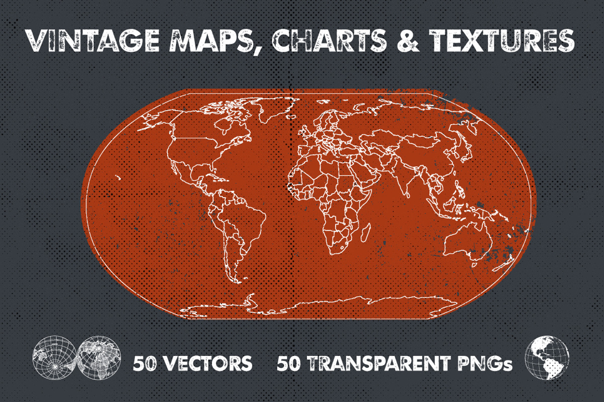 Vintage Maps, Charts & Textures, a Texture Graphic by Offset