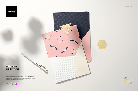 Stationery Set Mockup Set v.1, a Books & Magazine Mockup by creatsy5