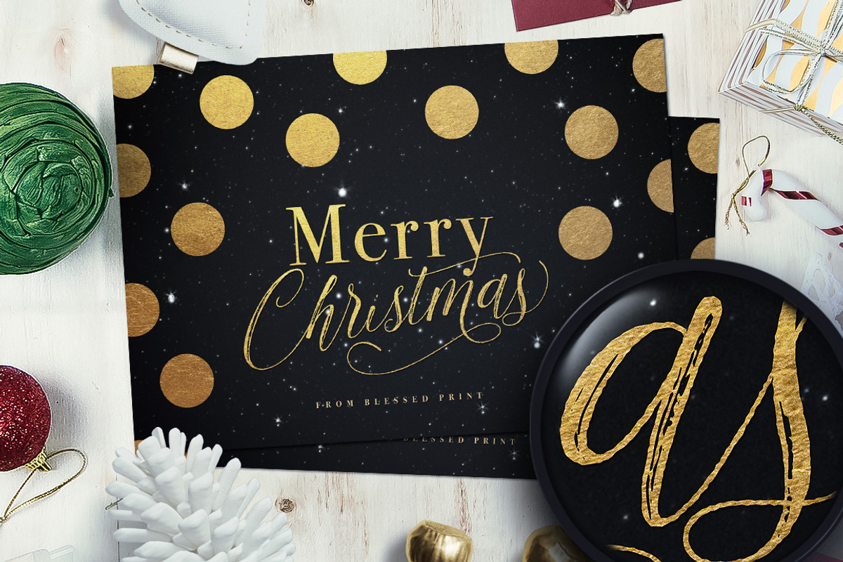 Amelia Script - Draft version, a Script Font by Blessed Print