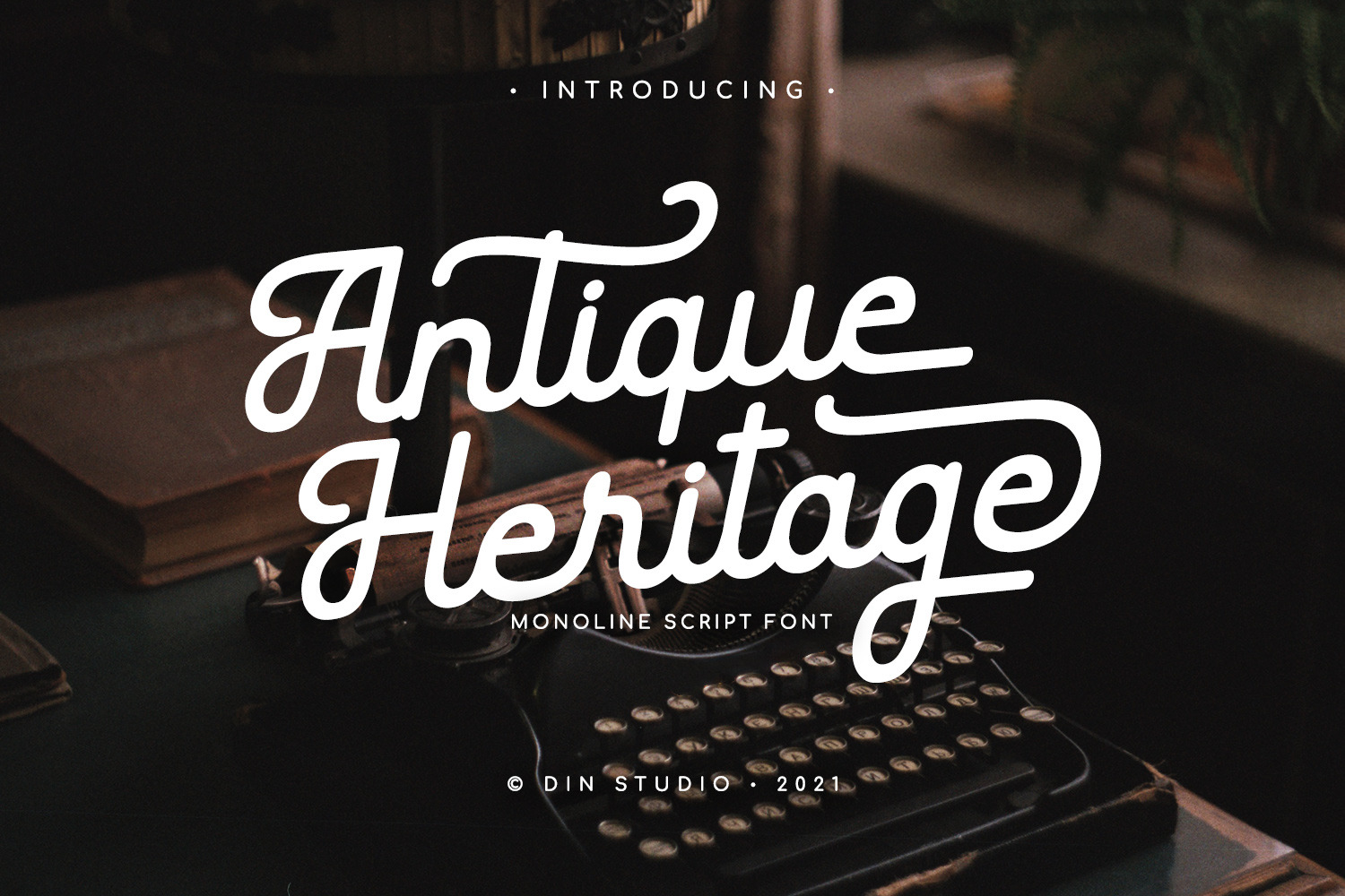 Antique Heritage, a Script Font by din-studio.com