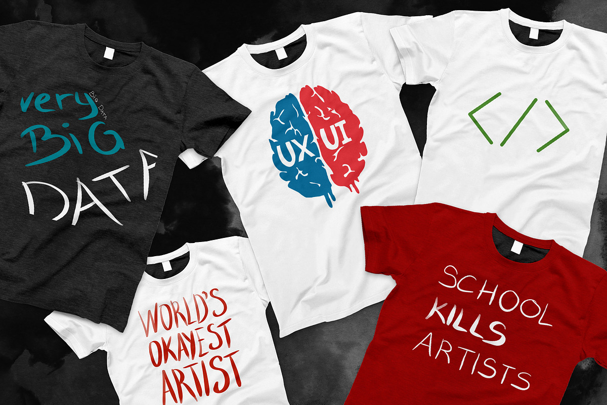 30 Coding and Tech T-shirt Designs, an Illustration by Character