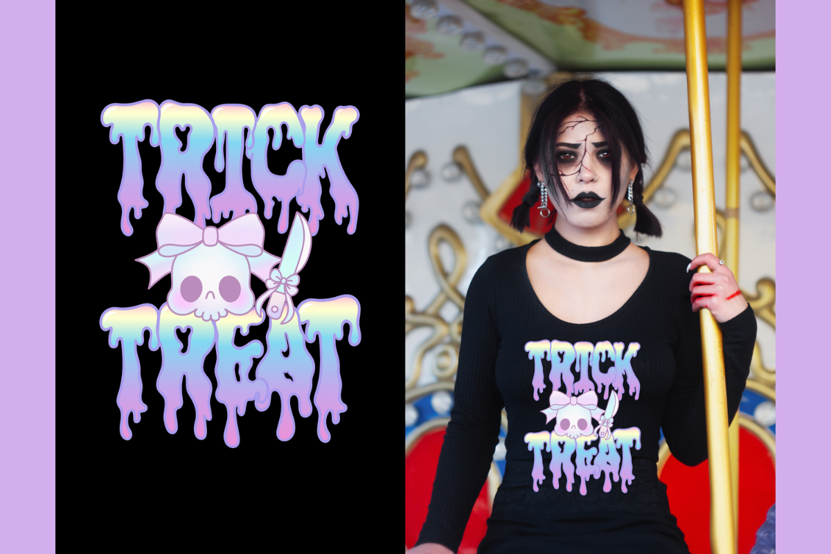 Pastel Goth Halloween Font, a Handwritten Font by Babymimiart