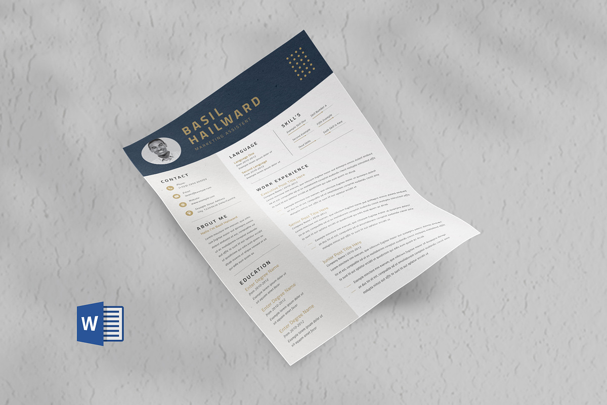 Resume Template / CV, a Resume Template by UpSolution
