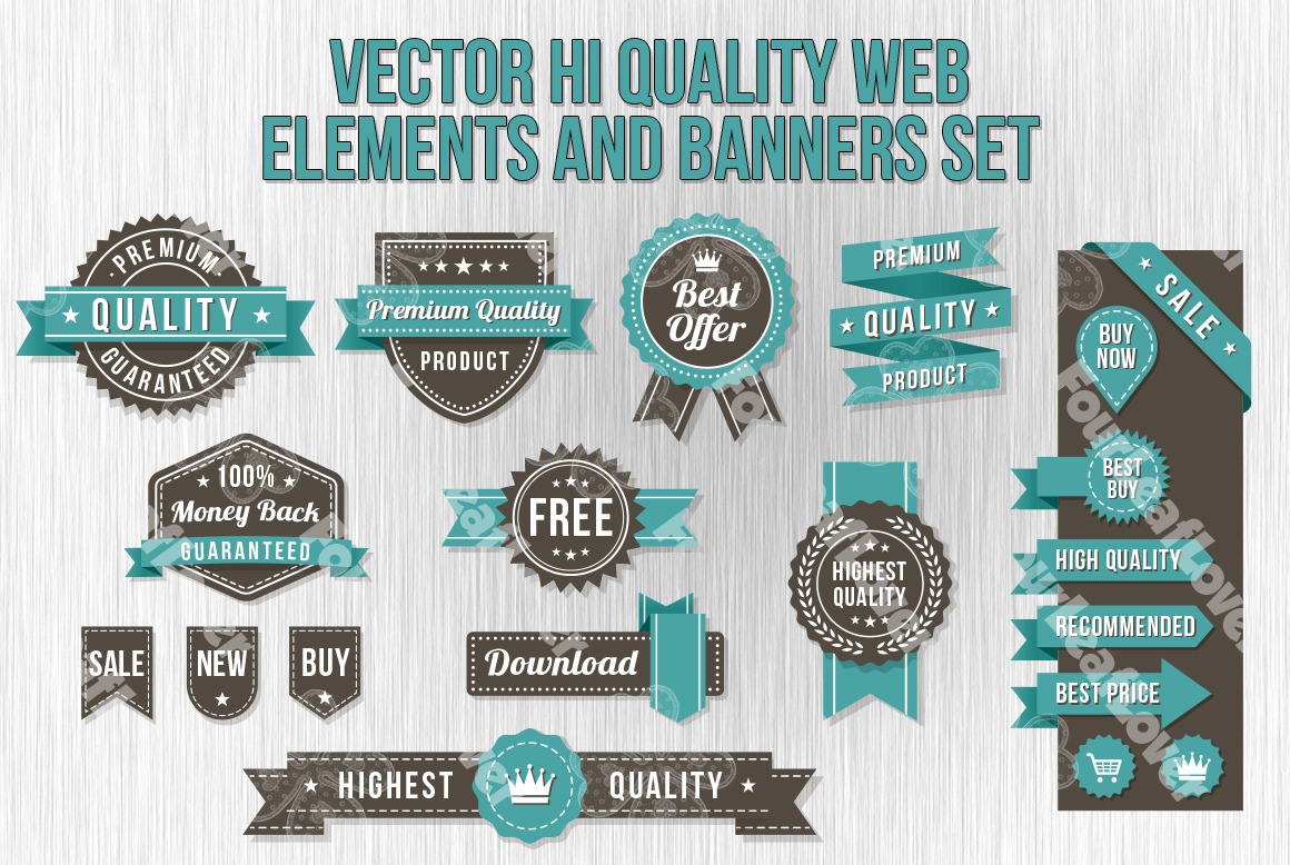 Vector Web Banners and Elements, a Templates & Theme by FourLeafLover