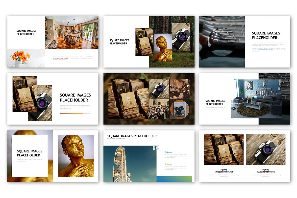 Square Placeholder Presentation, a Presentation Template by Digitcase x ...