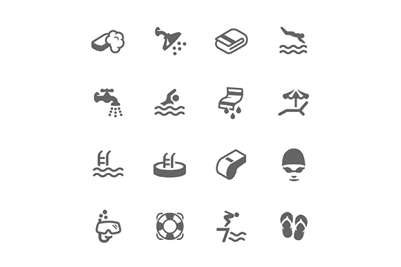 Simple Water Pool Icons, an Icon by Davooda