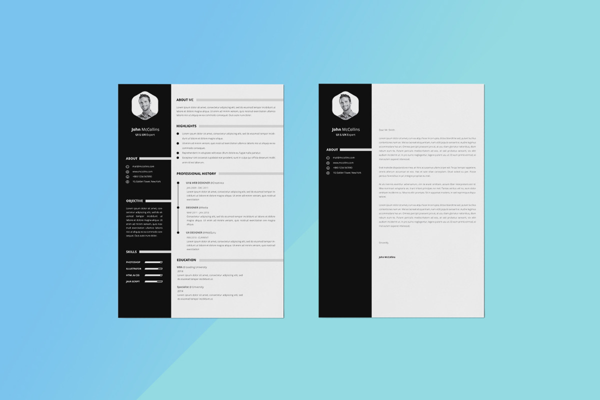 Resume / CV - John, a Resume Template by 3Angle