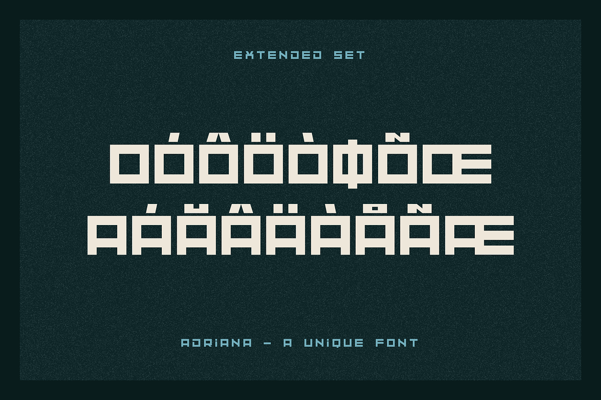 Adriana Display Font, a Sans Serif Font by alpercakici