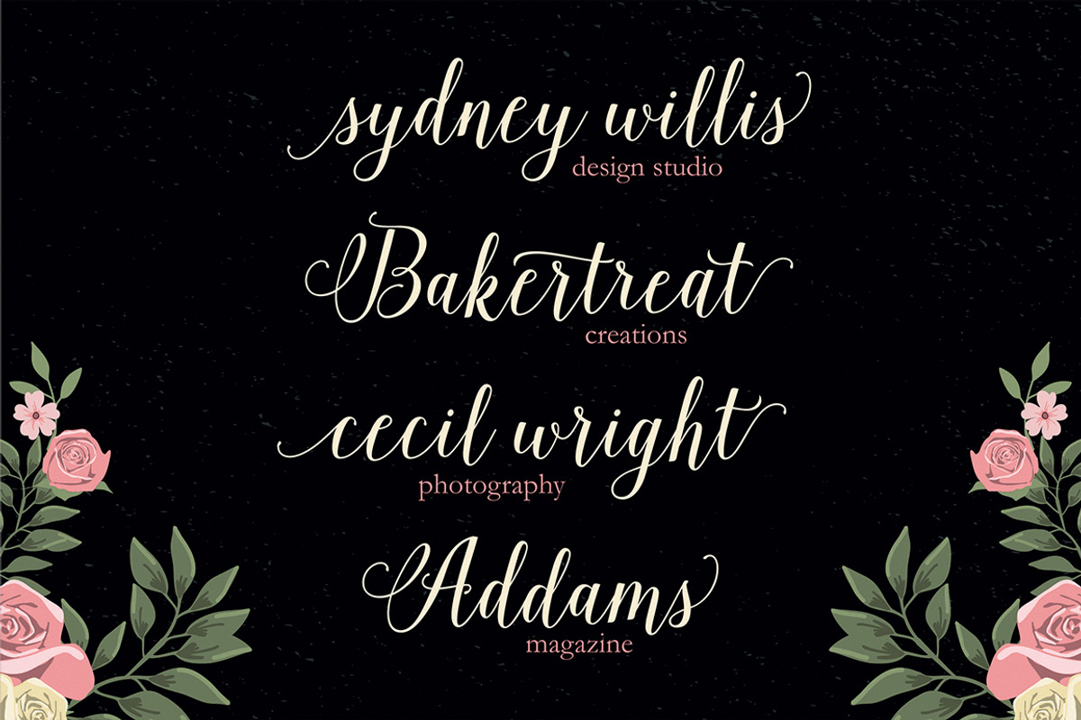 Isabella Script, a Script Font by Seniors