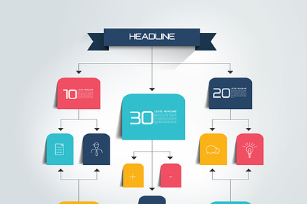 Flowchart., a Templates & Theme by VectorAN
