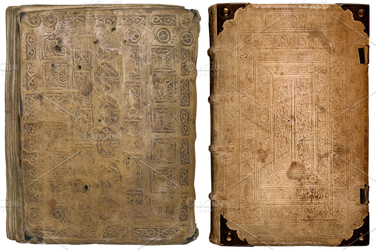 Medieval Book Covers, a Texture Graphic by Blue Line Design